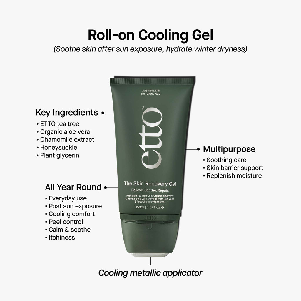 The Skin Recovery Gel, Soothe & Repair with Organic Aloe Vera Juice ...